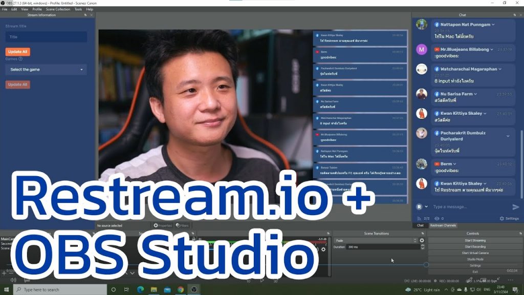 Live แบบแนวนอนและแนวตั้ง ไปพร้อมกัน 2 ช่องทางด้วย OBS Studio + Aitum ...